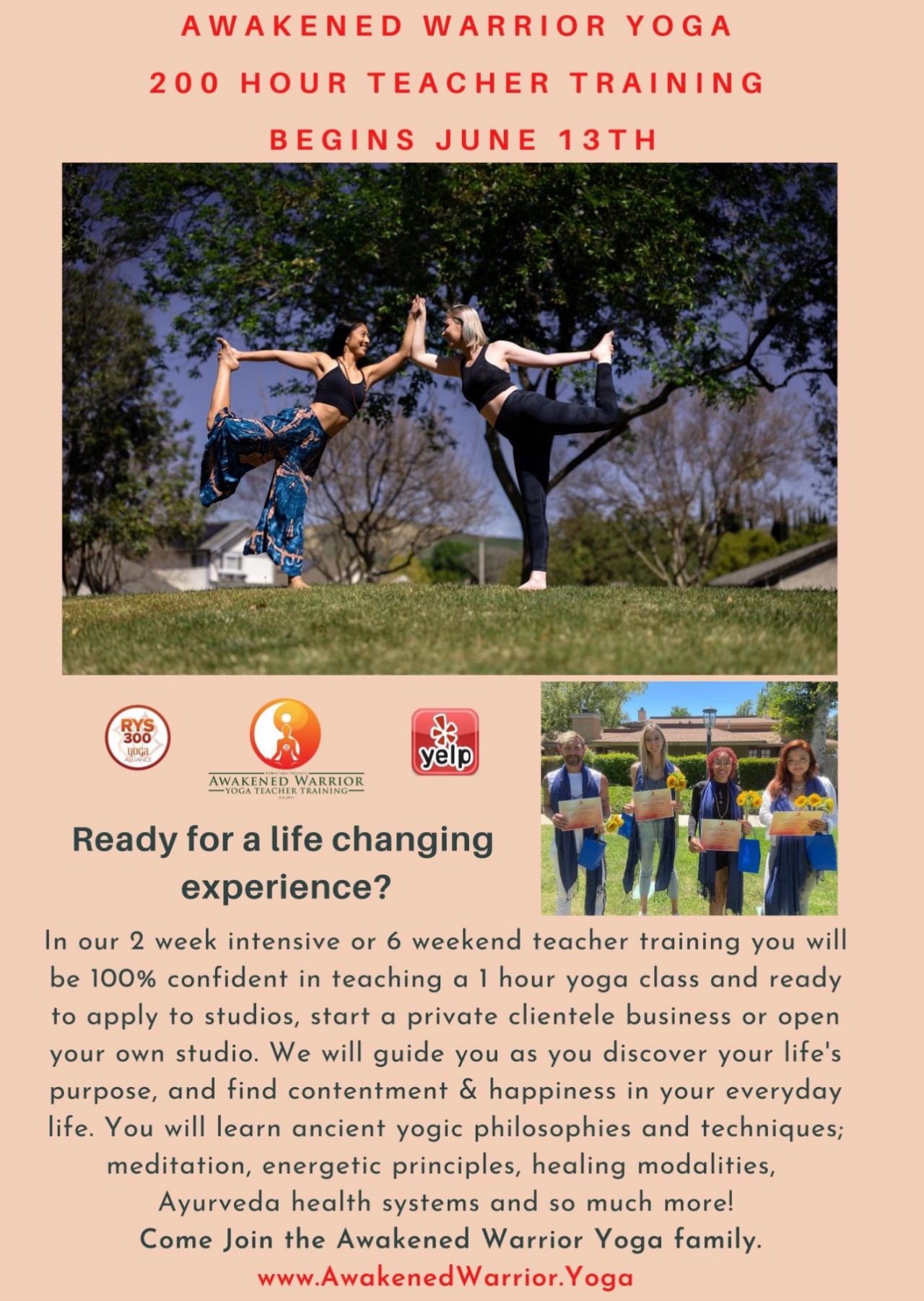Awakened Warrior Yoga Teacher Training | Become a Certified Yoga Teacher